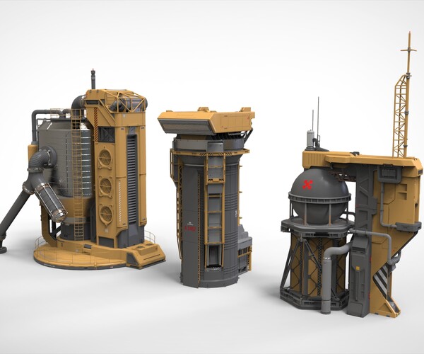 ArtStation - sci-fi storage tank 2 | Resources