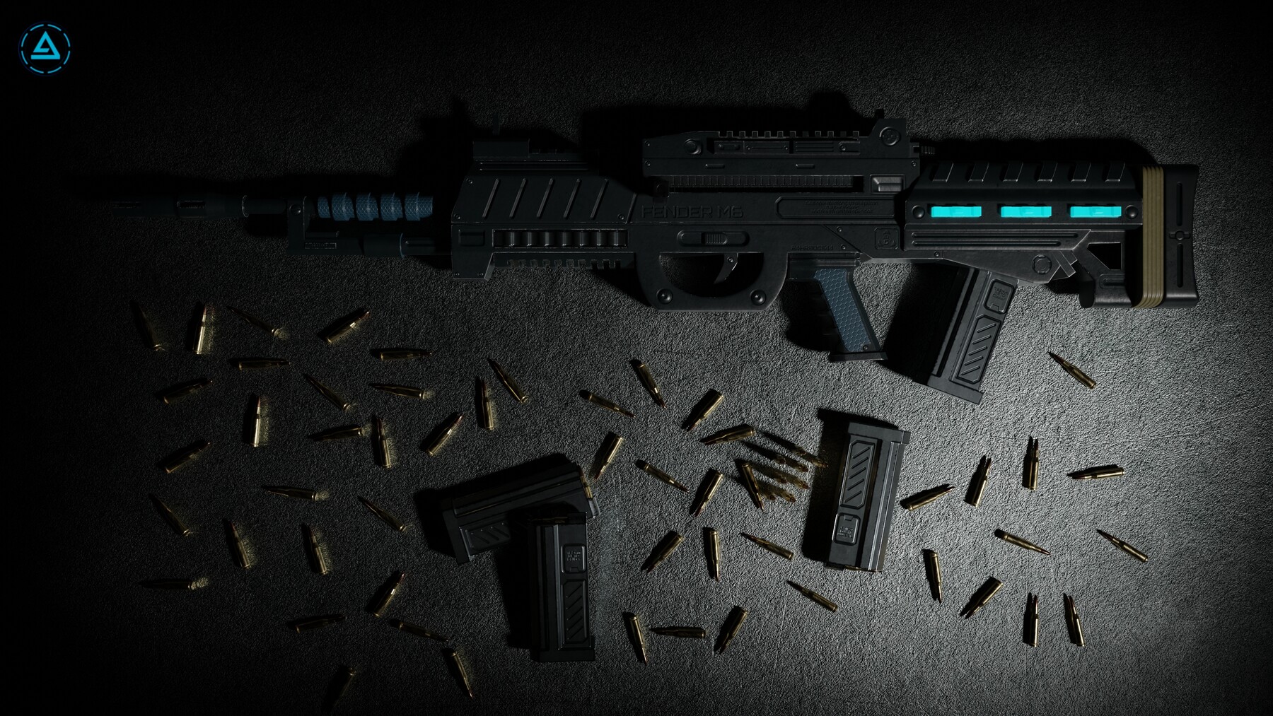 ArtStation - FENDER M6 Assault Rifle | Game Assets