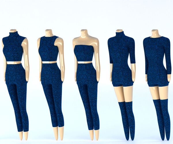 ArtStation - Outfit Pack of 7 - Clothing Series 2.9 - .blend file ...