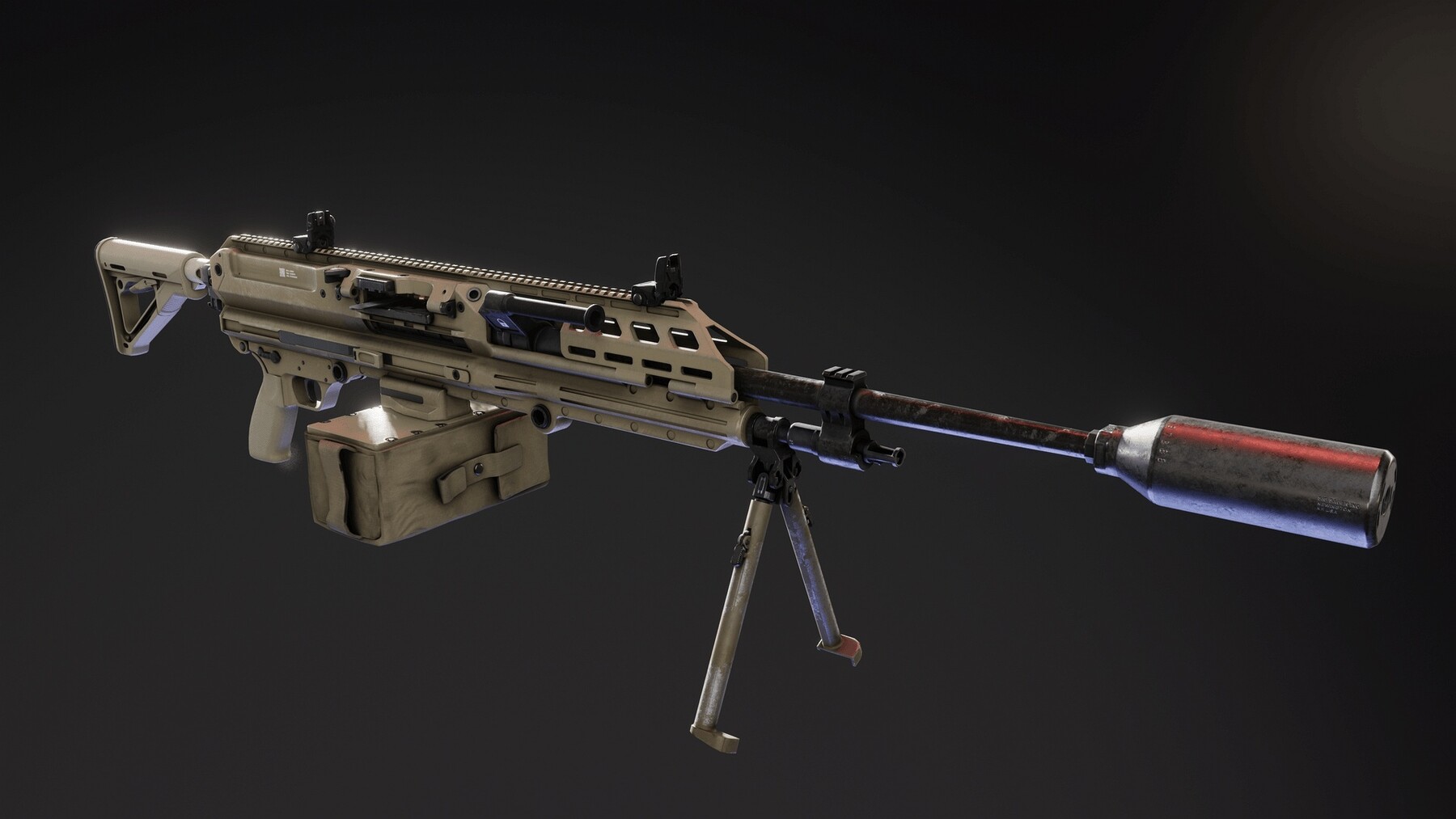 ArtStation - Sig MG338 LMG68 | Game Assets