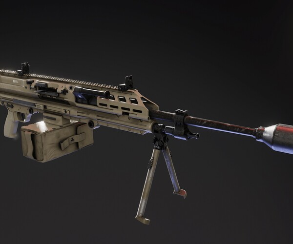 ArtStation - Sig MG338 LMG68 | Game Assets