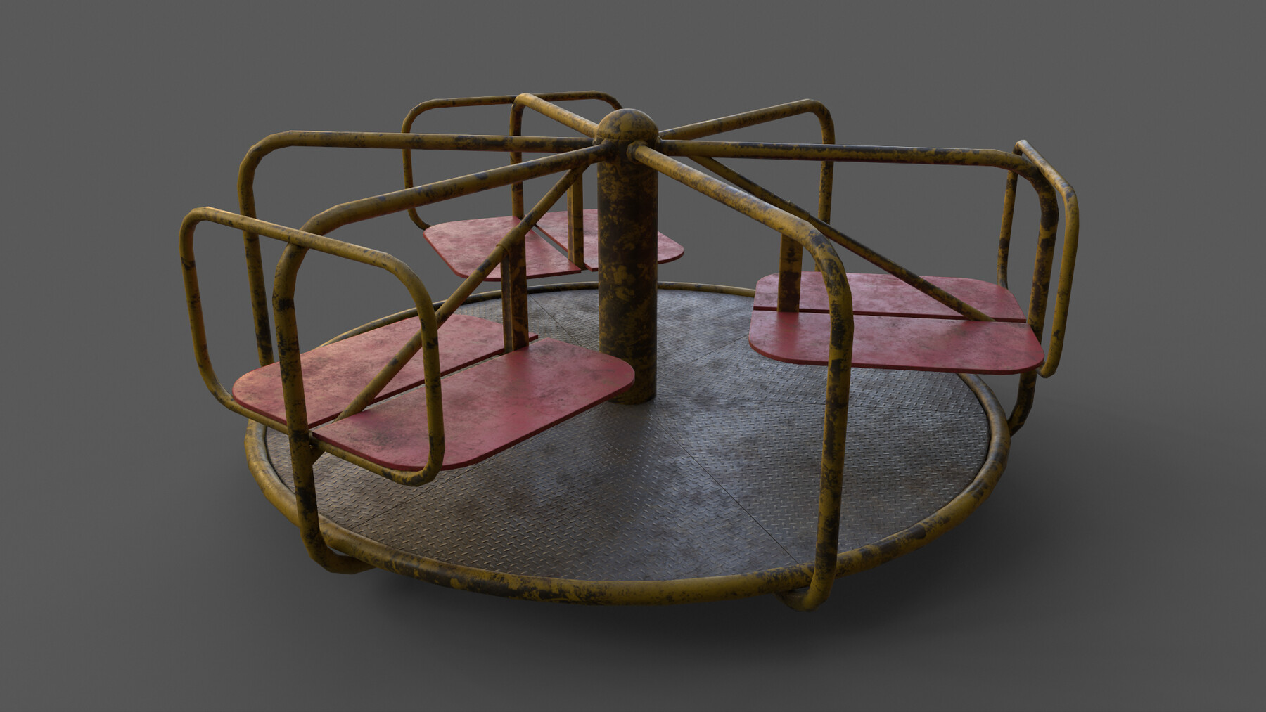 ArtStation - PBR Merry Go Round Roundabout C | Game Assets