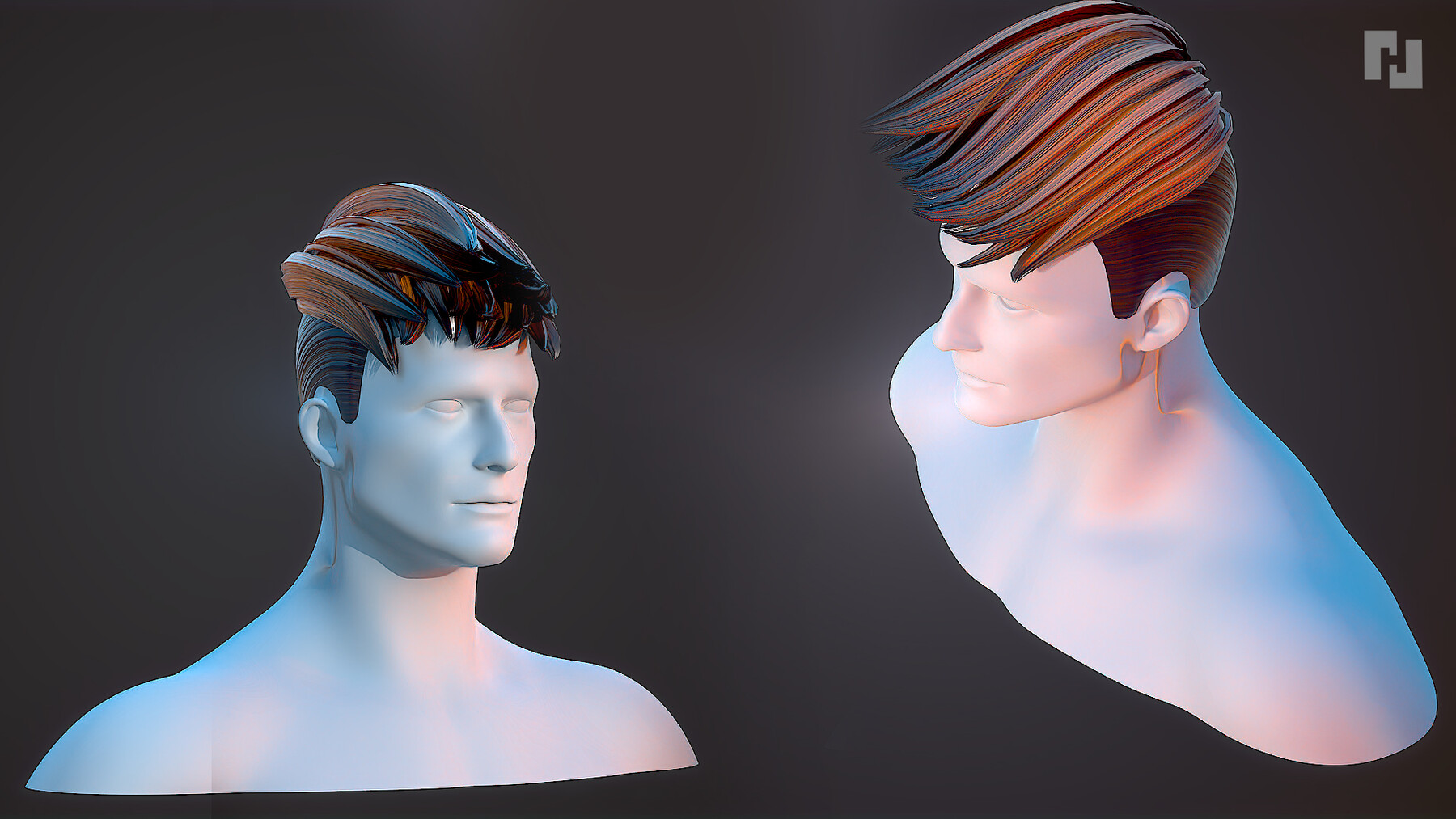 ArtStation - Male hair pack | Game Assets