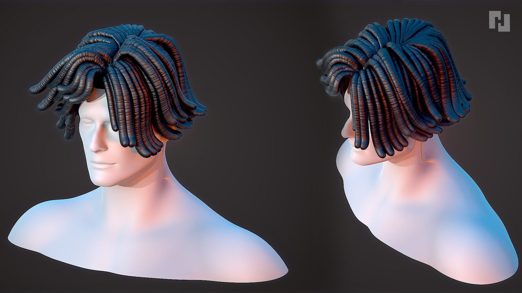 ArtStation - Male hair pack | Game Assets