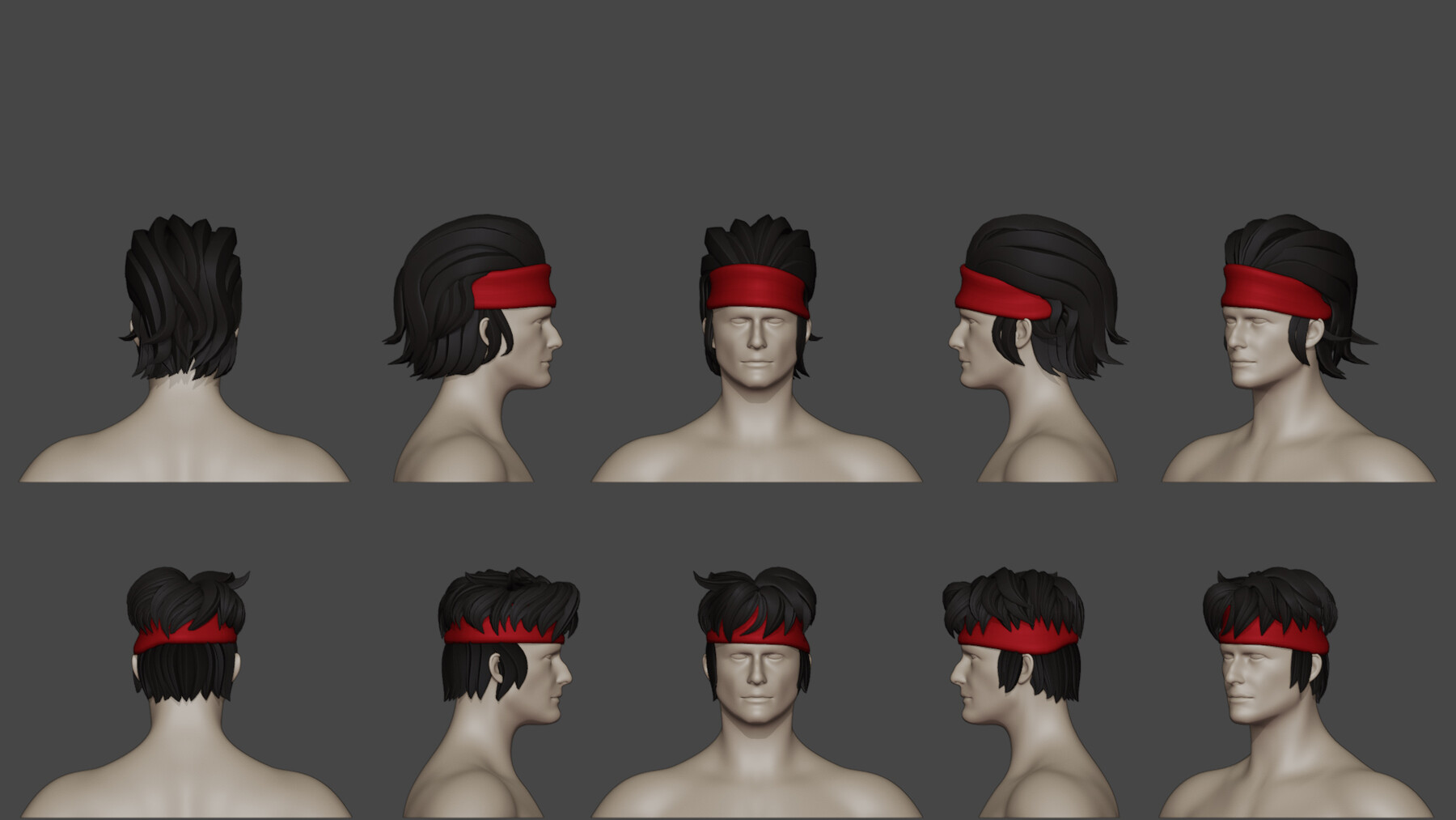 ArtStation - Male hair pack | Game Assets