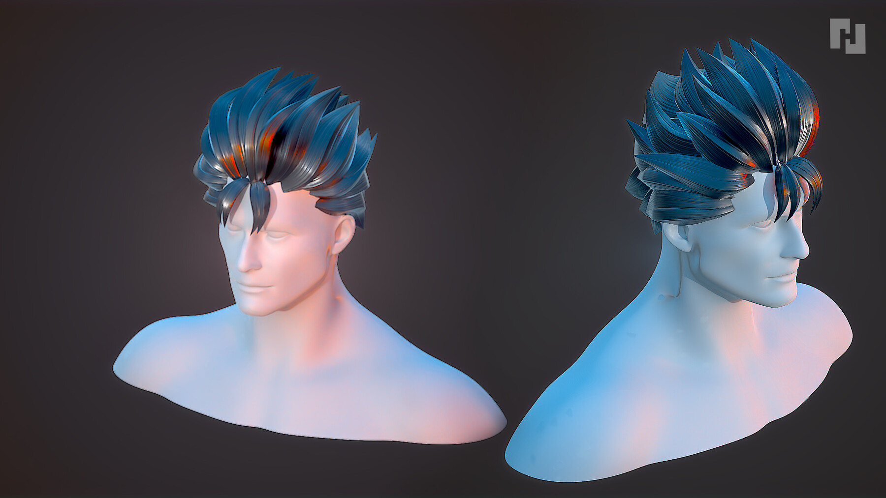 ArtStation - Male hair pack | Game Assets