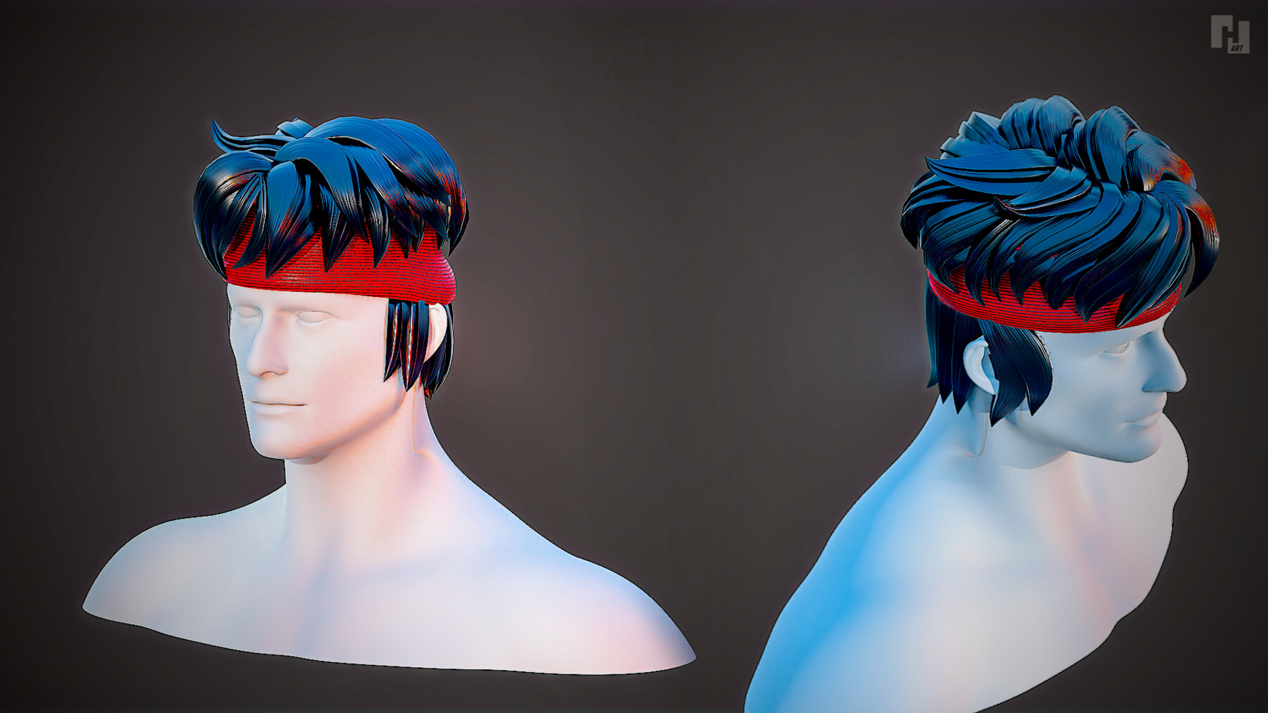 ArtStation - Male hair pack | Game Assets