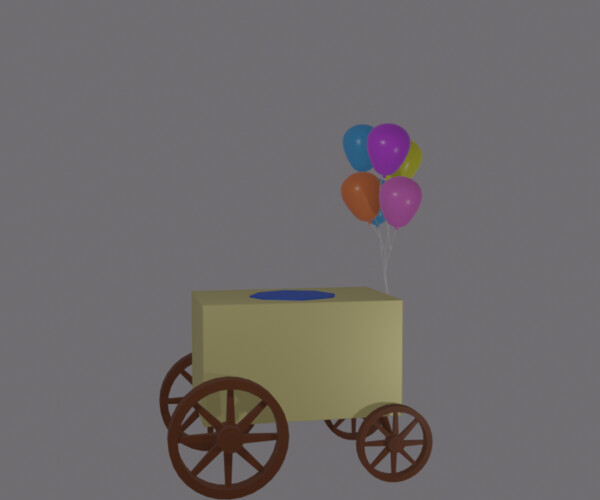 ArtStation - 3D Baloon Cart | Game Assets