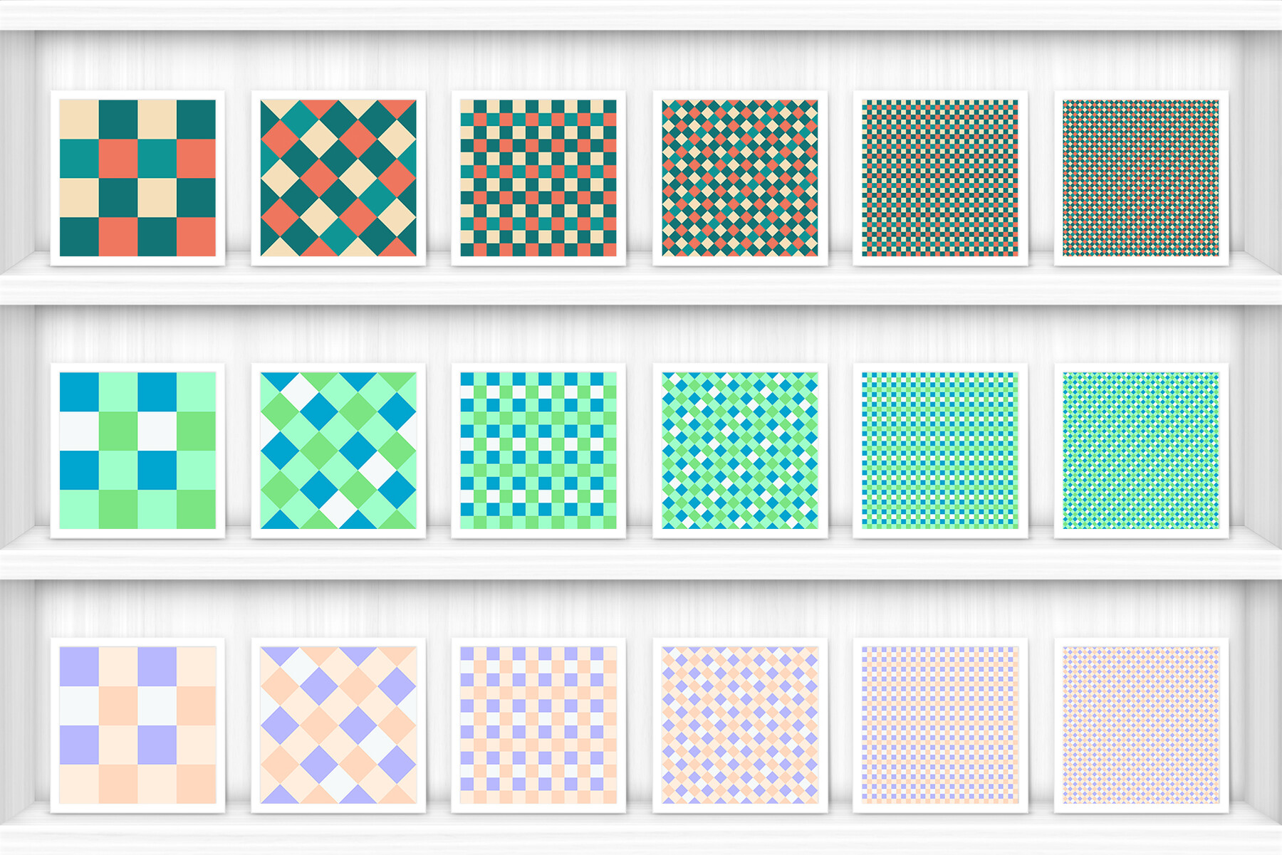 ArtStation - 30 French Checkered Patterns | Artworks