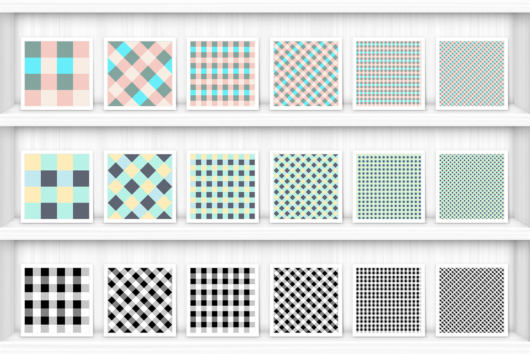 ArtStation - 30 French Checkered Patterns | Artworks