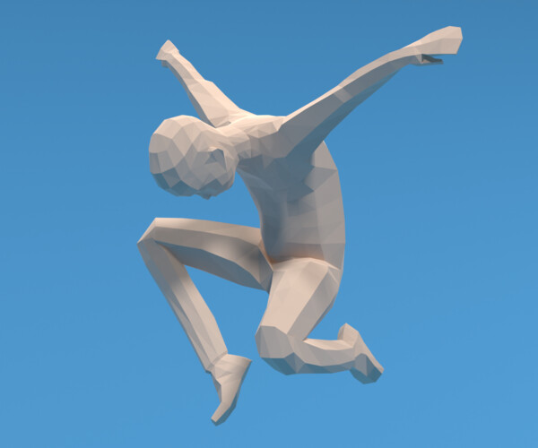 ArtStation - Low Poly Kid Jumping | Game Assets