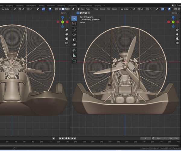 ArtStation - Futuristic Military Airboat | Resources