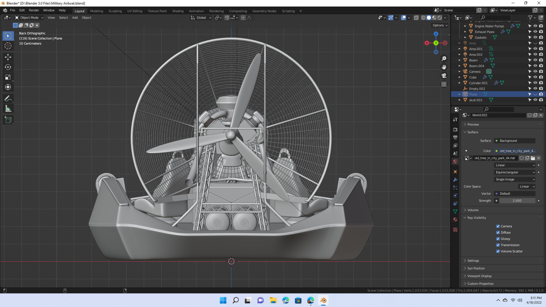 ArtStation - Futuristic Military Airboat | Resources