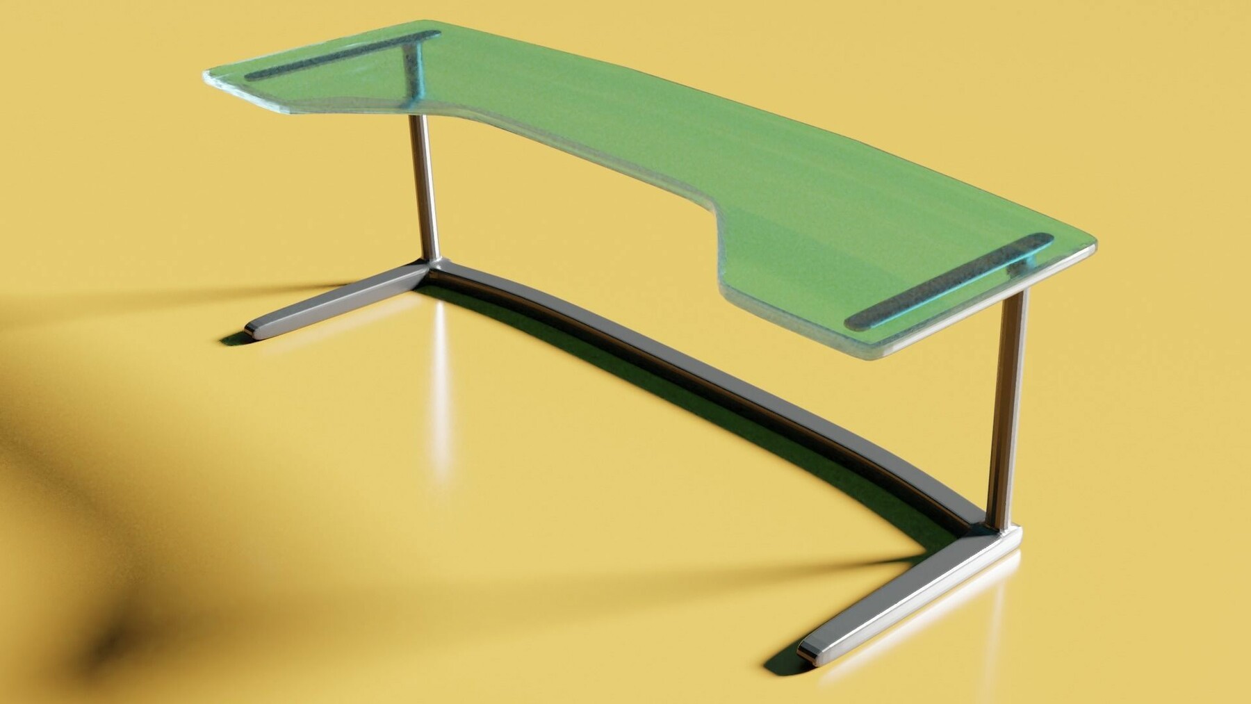 ArtStation - Glass Computer Desk | Game Assets