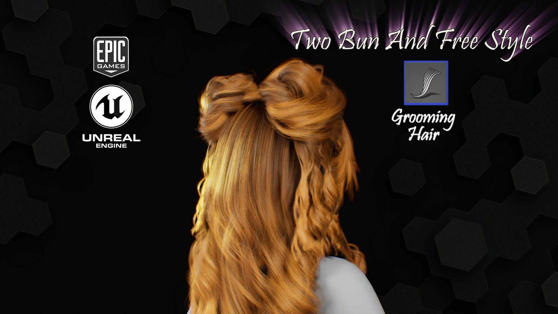 ArtStation - Two Bun And Free Style Groom UE 4 | Game Assets