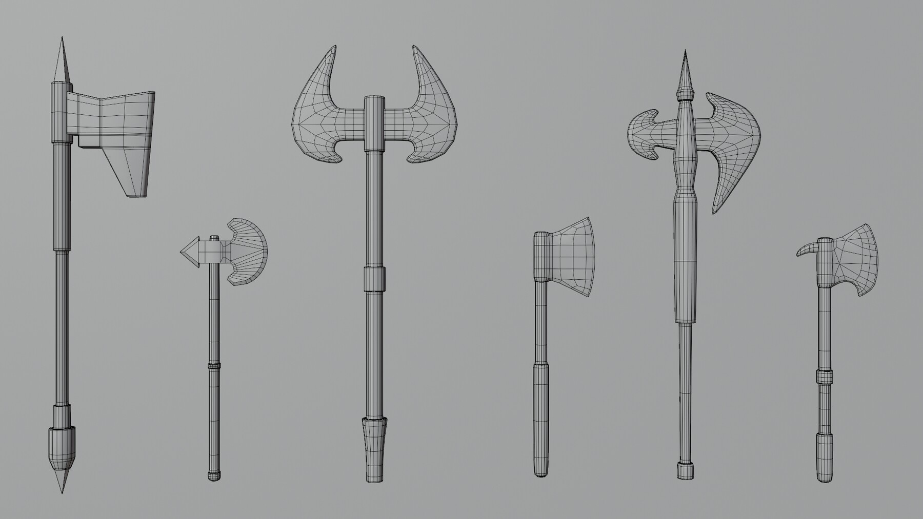 ArtStation - Low-poly Medieval Weapons | Game Assets