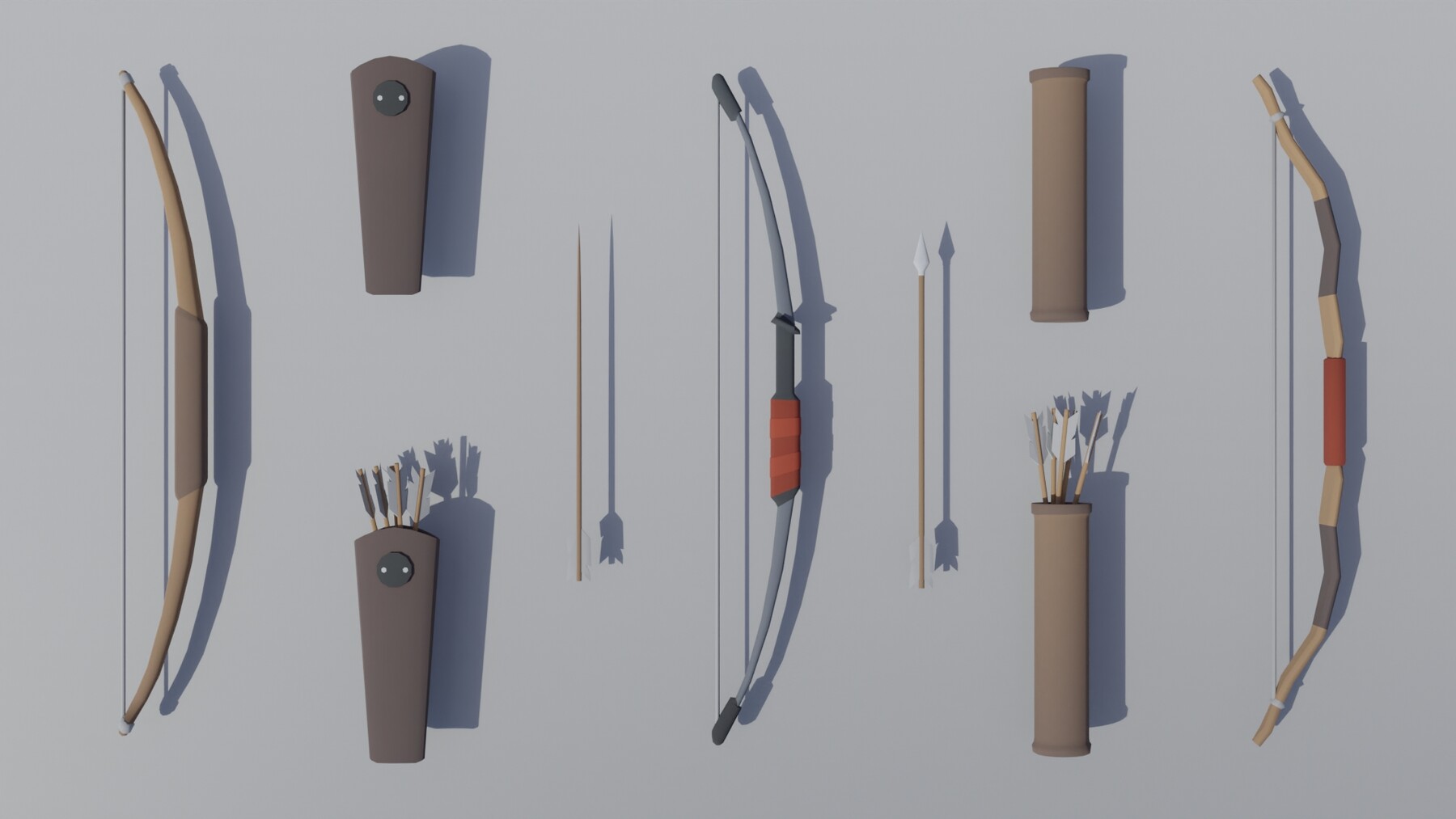 ArtStation - Low-poly Medieval Weapons | Game Assets