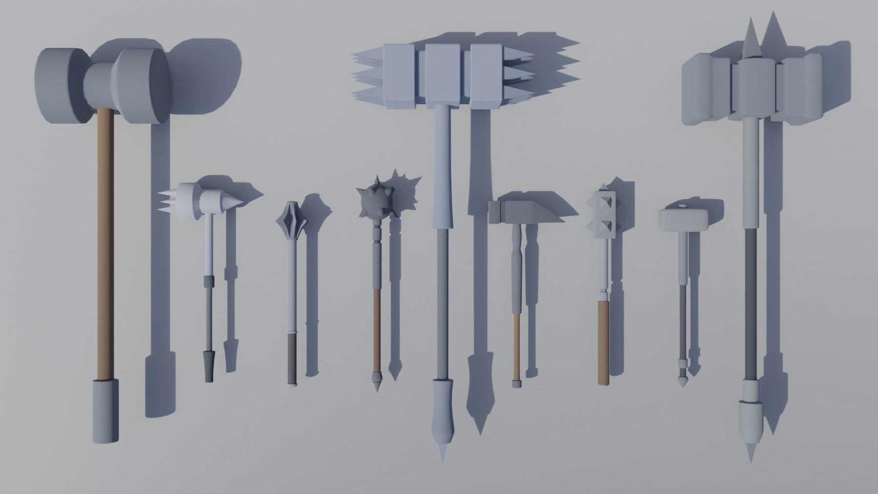ArtStation - Low-poly Medieval Weapons | Game Assets