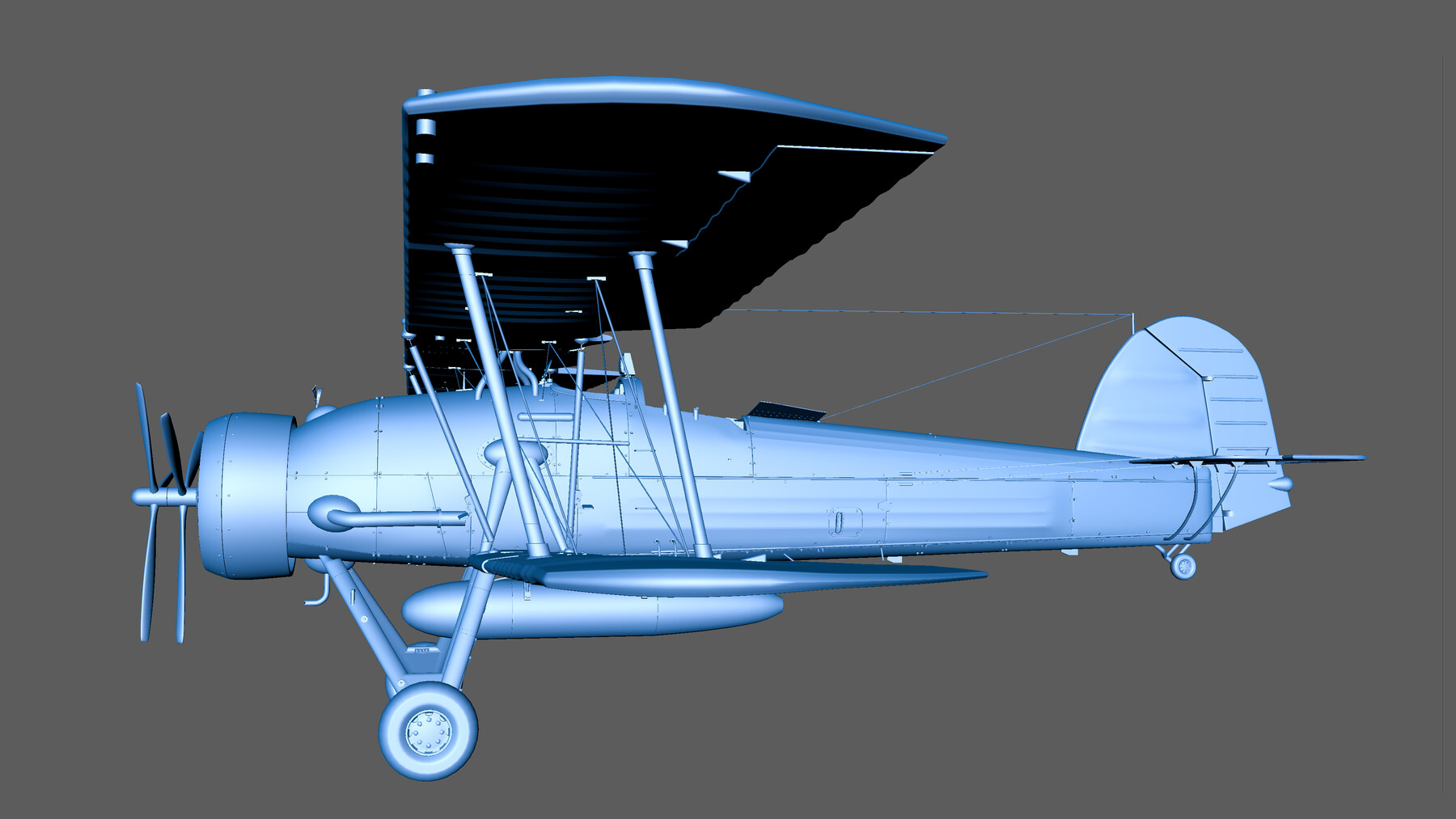 ArtStation - old style double wings airplane | Resources