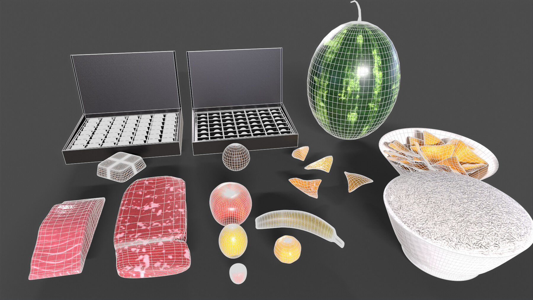 ArtStation - Vegetable Foods Meats and Others Collection | Game Assets