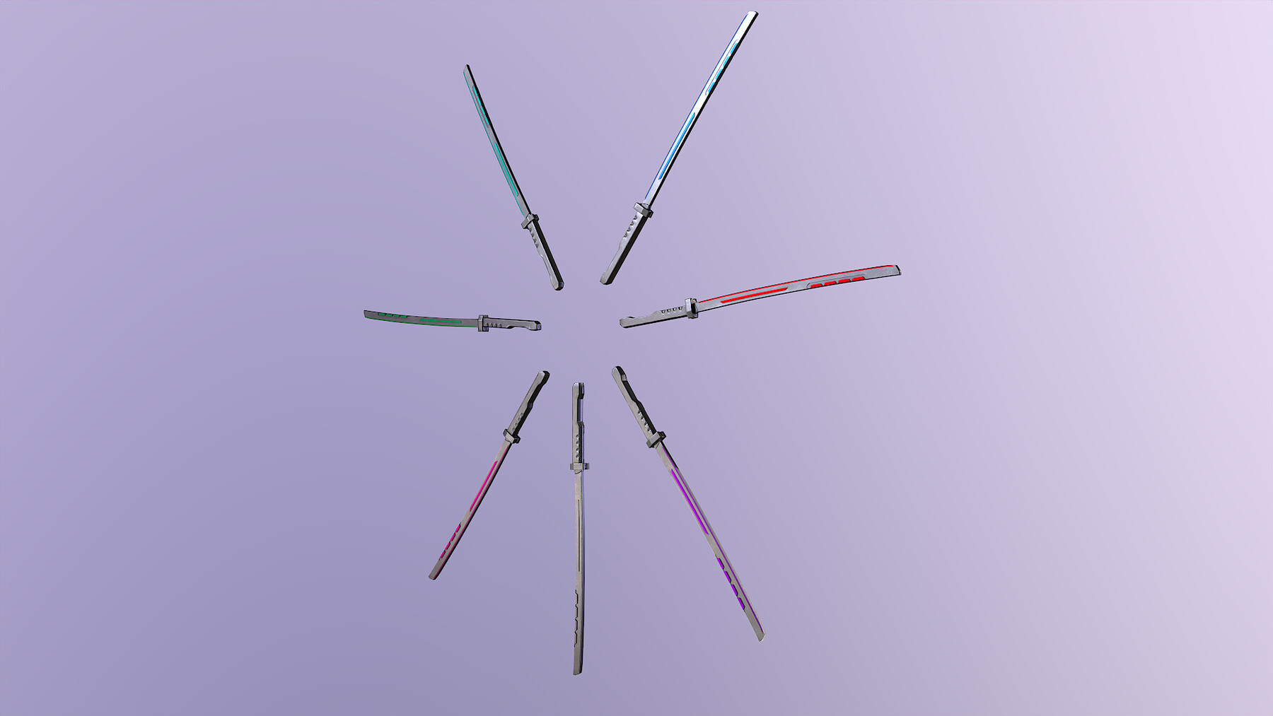 ArtStation - Free Sword [7 Color Presets] | Game Assets