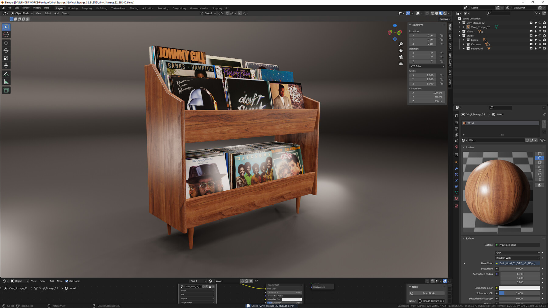 ArtStation - Vinyl Storage No32 | Resources