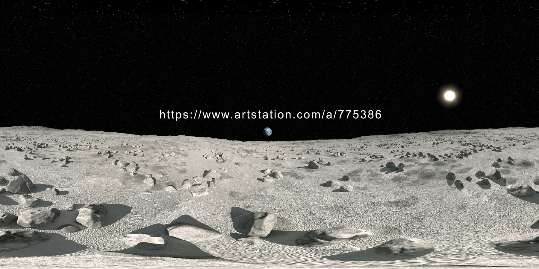 ArtStation - Moon 8K, 16K HDRI | Resources
