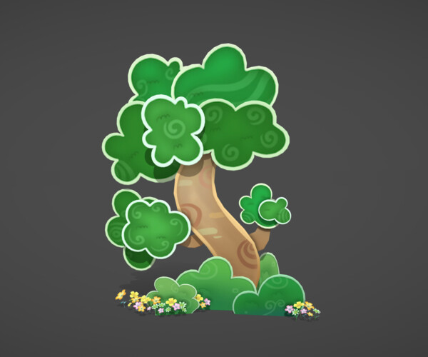 ArtStation - board tree v01 | Game Assets