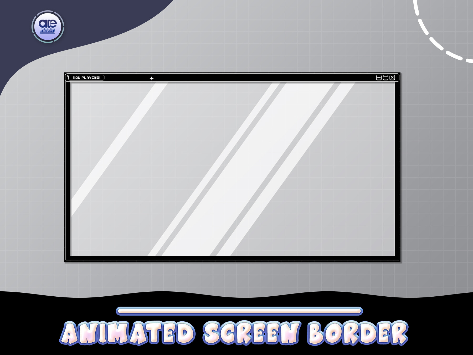 ArtStation - Animated Stream Package Overlay Black Pixels , Pixel ...