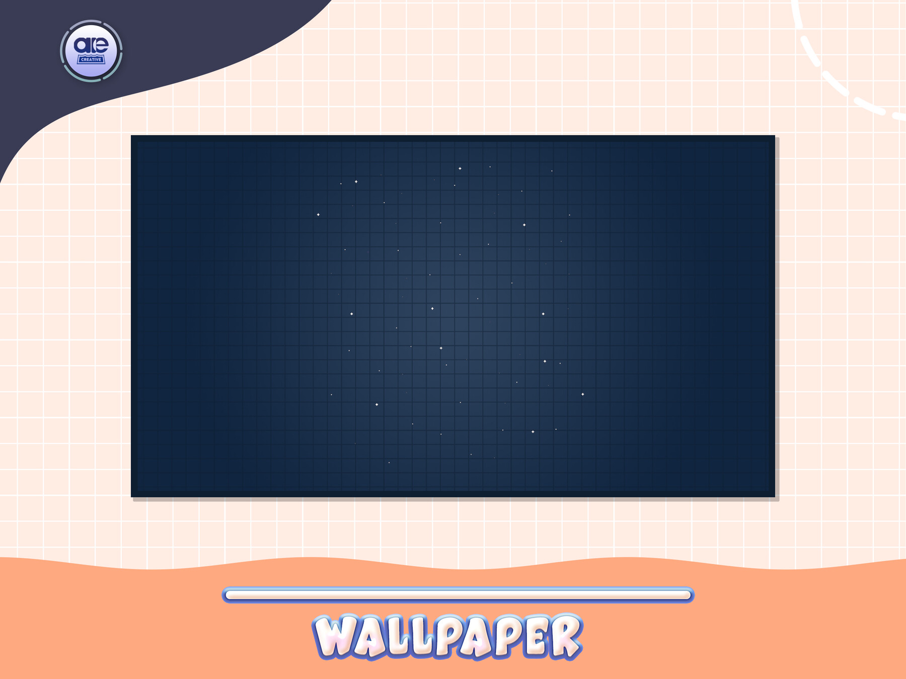 ArtStation - Animated Stream Overlay Package Pink Peach Aesthetic ...