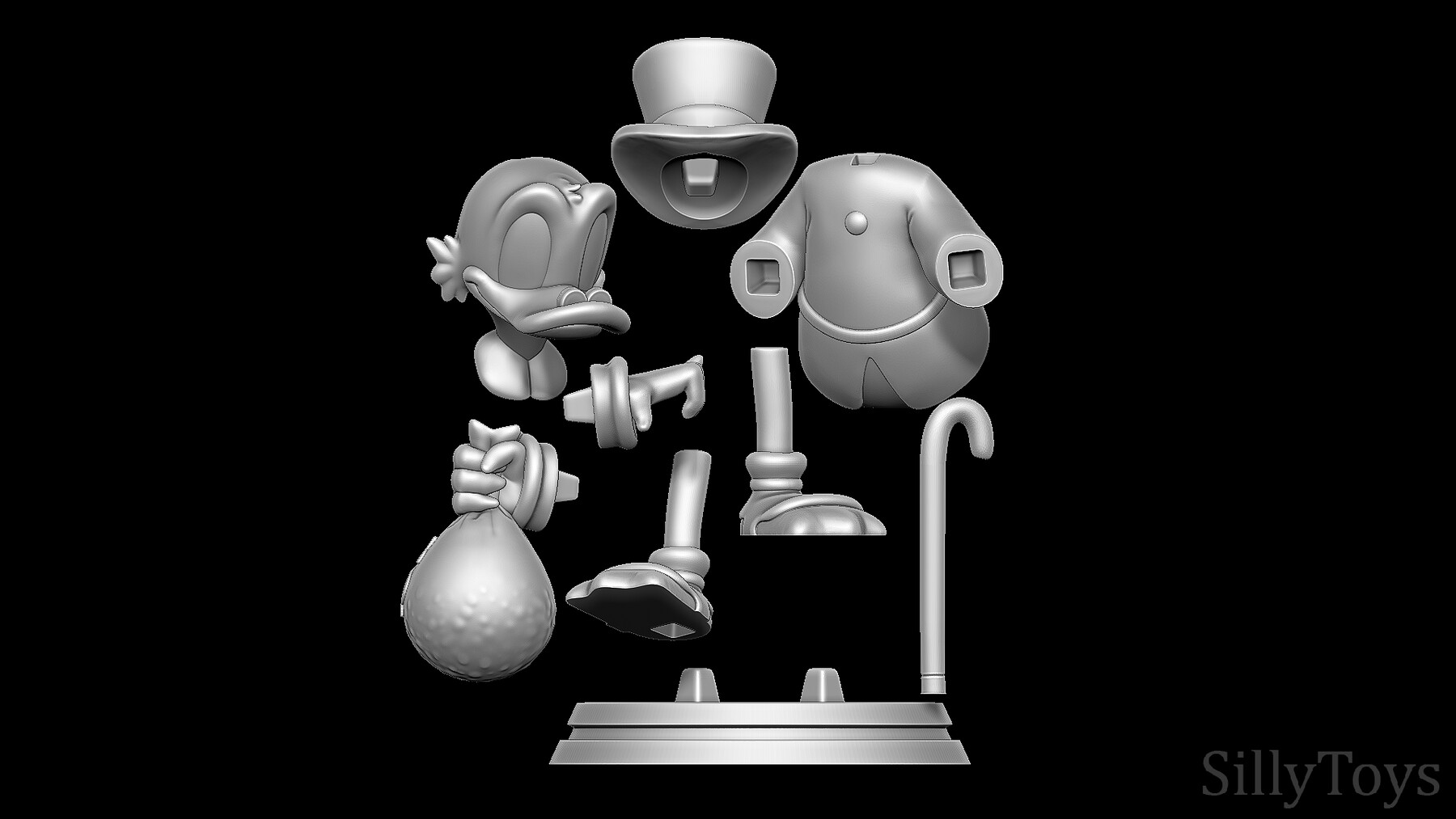 ArtStation - Scrooge McDuck 3D print model | Resources