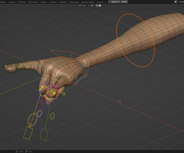 ArtStation - Rigged Stylized Hand - Blender | Game Assets