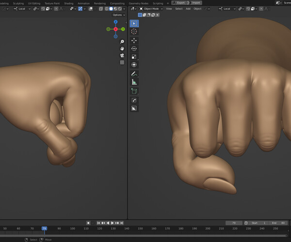ArtStation - Rigged Stylized Hand - Blender | Game Assets