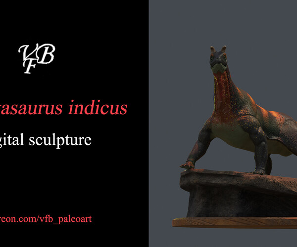 ArtStation - Shringasaurus indicus - Statue for 3D printing | Resources