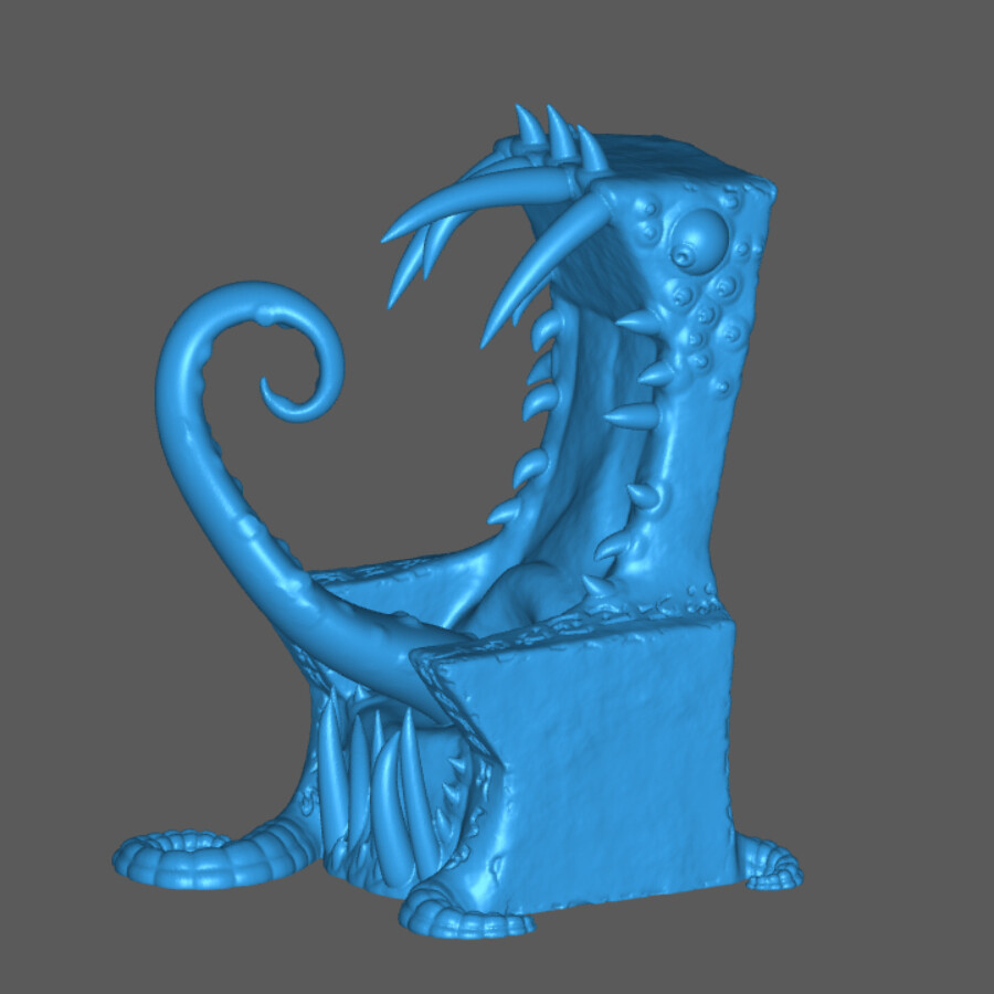 ArtStation - Mimic Throne and Monster Throne / Evil Shapeshifter | Game ...