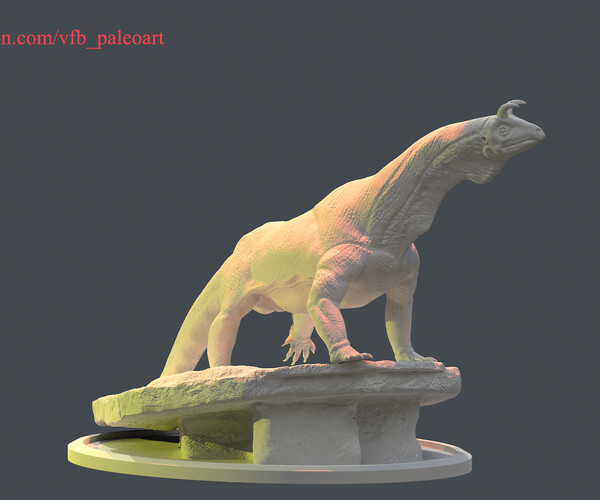 ArtStation - Shringasaurus indicus - Statue for 3D printing | Resources