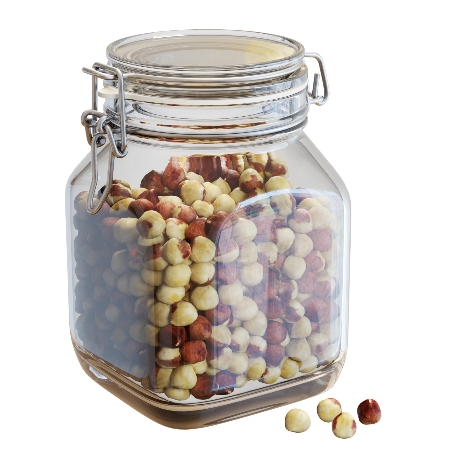 ArtStation - Food Set 24 / Glass Jar with Hazelnuts | Resources