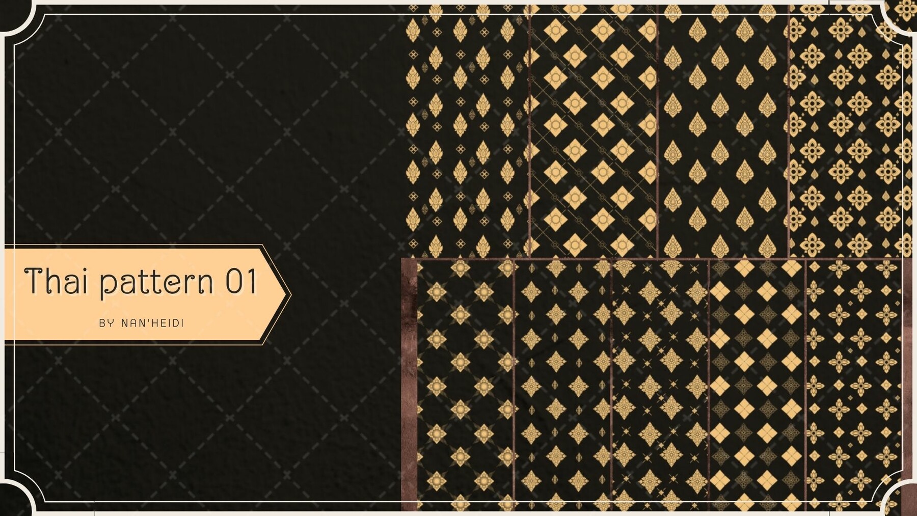 ArtStation - Thai Pattern and texture NHD 01 | Artworks