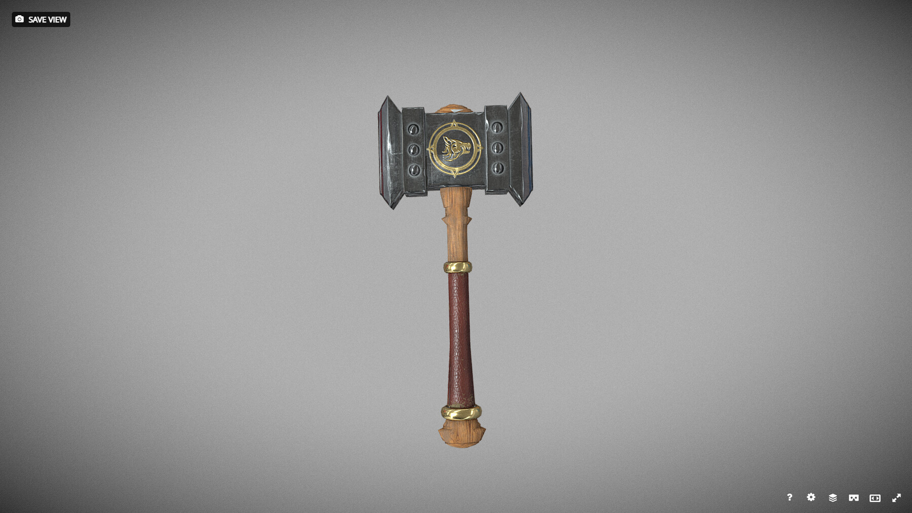 ArtStation - Low Poly War Hammer 2K Texture - GameReady DoomHammer ...