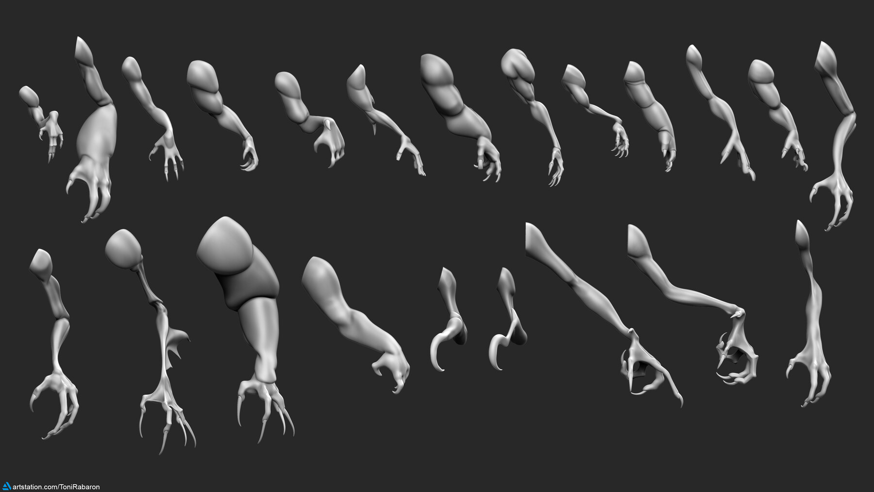 ArtStation - CreatureBash Stylized Hands Vol 1 | Resources