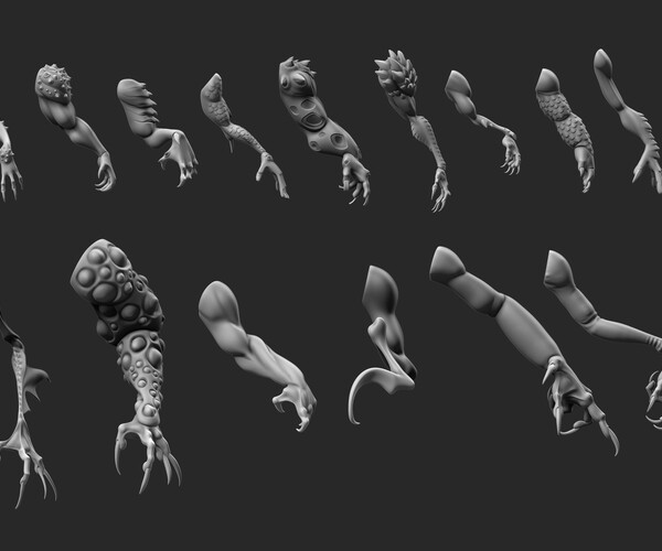 ArtStation - CreatureBash Stylized Hands Vol 1 | Resources