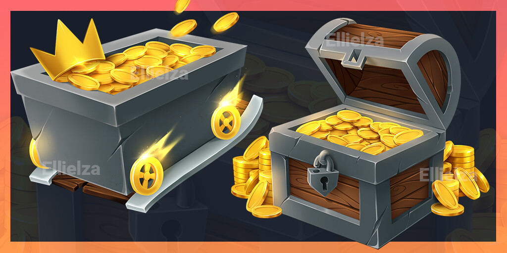 ArtStation - 4 Currency Icons | Game Assets