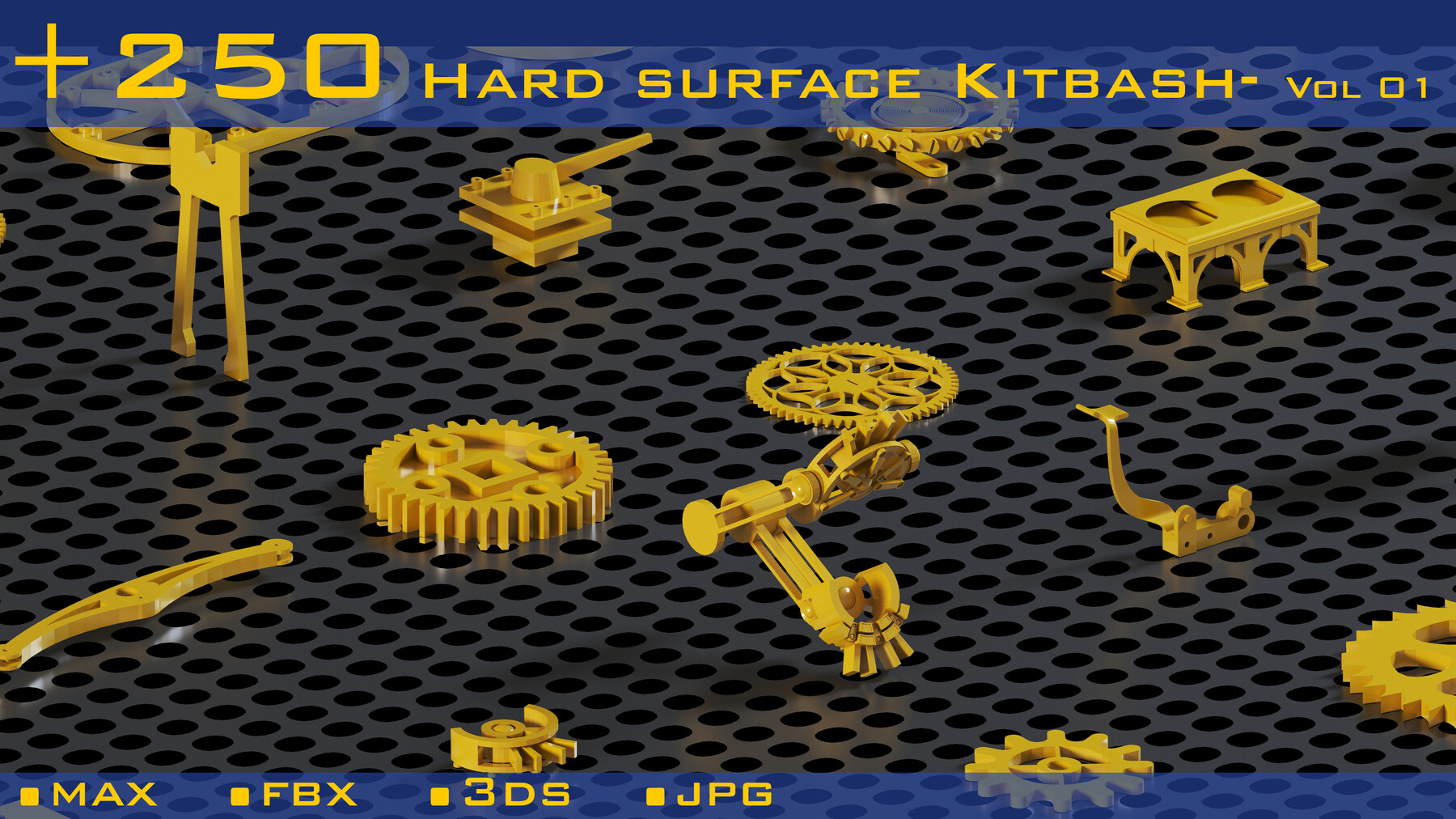 ArtStation - +250 Hard surface-kitbash-Vol 01 | Resources