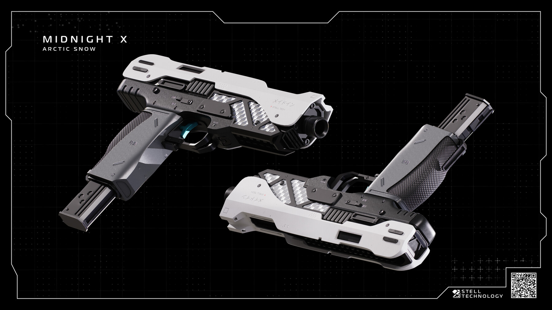 ArtStation - MIDNIGHT X | STELL TECH PISTOL | Game Assets