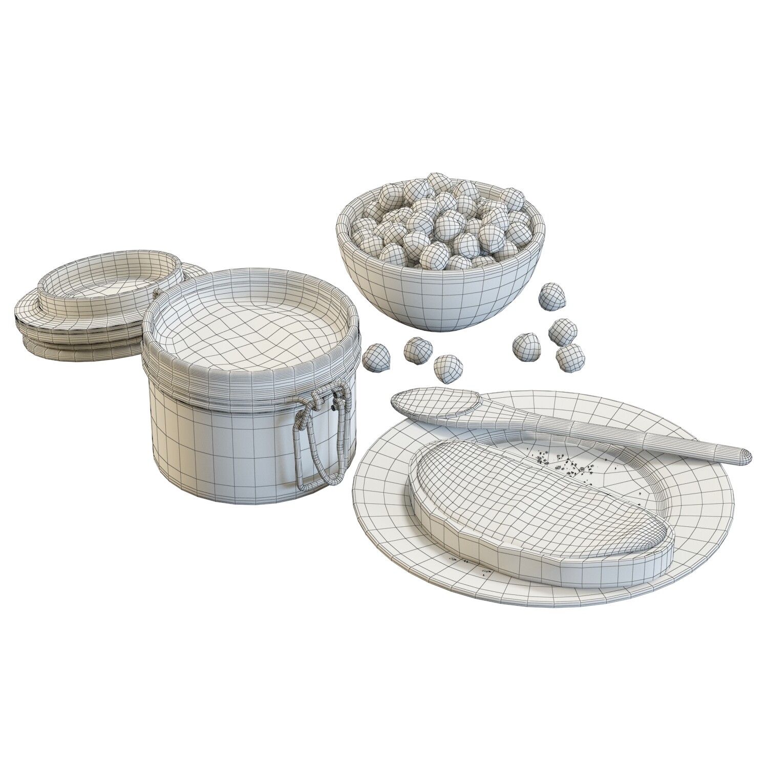 ArtStation - 3D Model / Food Set 25 / Nutella Sandwich | Resources