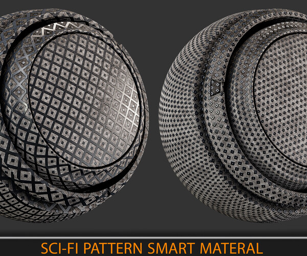 ArtStation - 50 High-Details Sci-Fi Pattern Smart Material / Adobe ...