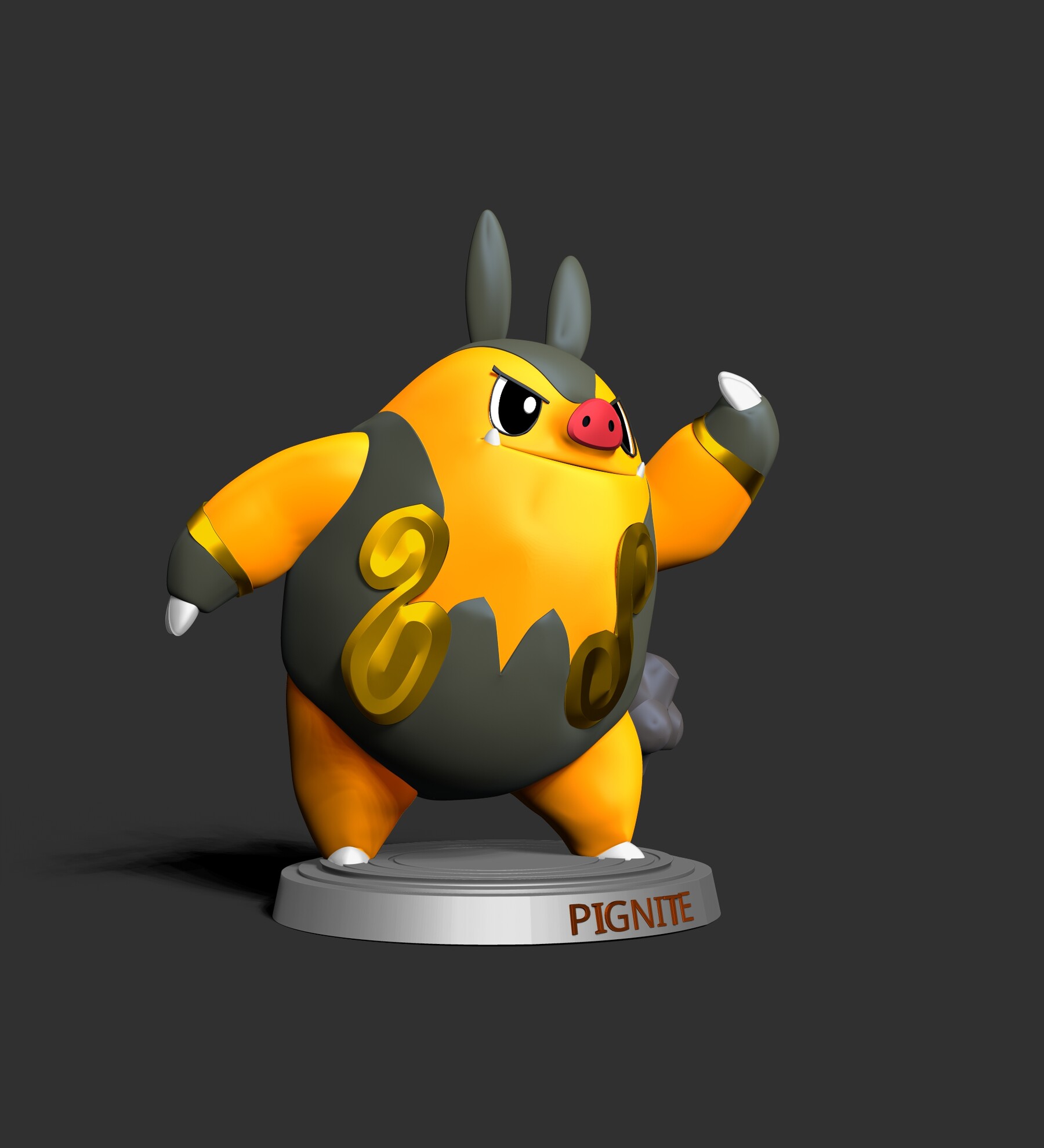 ArtStation - Pignite- Pokemon Go | Resources