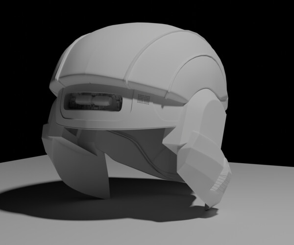 ArtStation - Halo Helmet UNSC | Game Assets