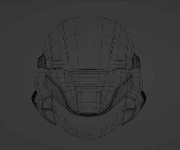ArtStation - Halo Helmet UNSC | Game Assets