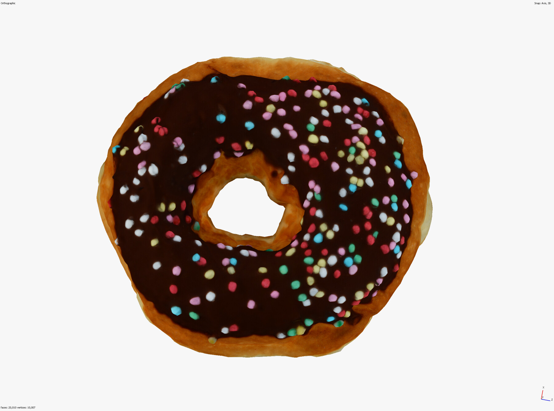 ArtStation - DONUT #2 3D MODEL - LOW POLY \ HIGH POLY - CROSS-POLARIZED ...